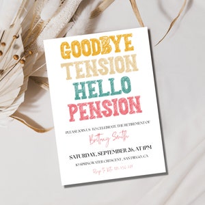 Retirement Invitation, Retirement Party Invitation, Retirement ...