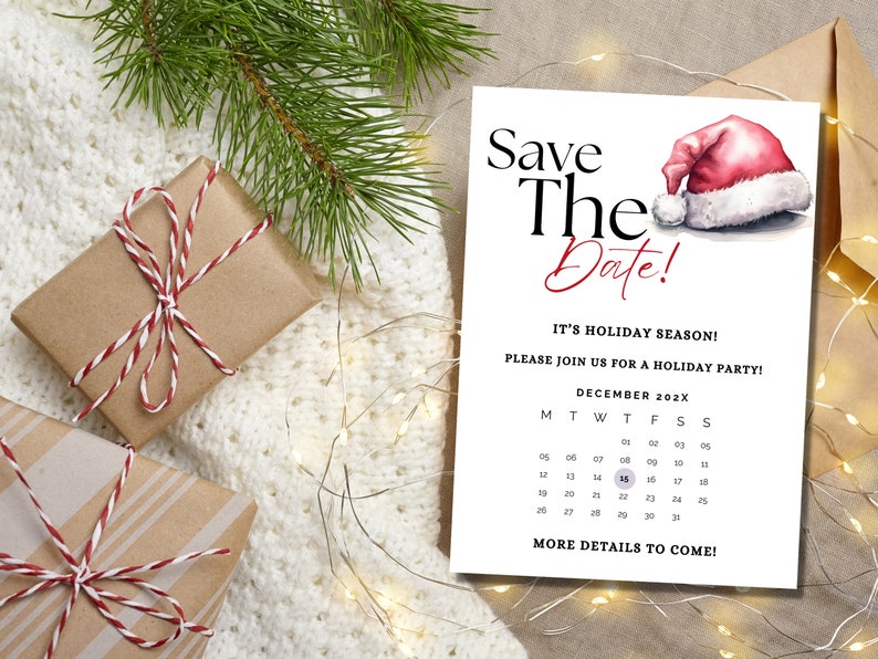 Christmas Party Invitations Instant Download, Christmas Invitations ...