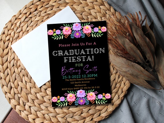 Mexican Invitation Graduation Invitation College Graduation | Etsy