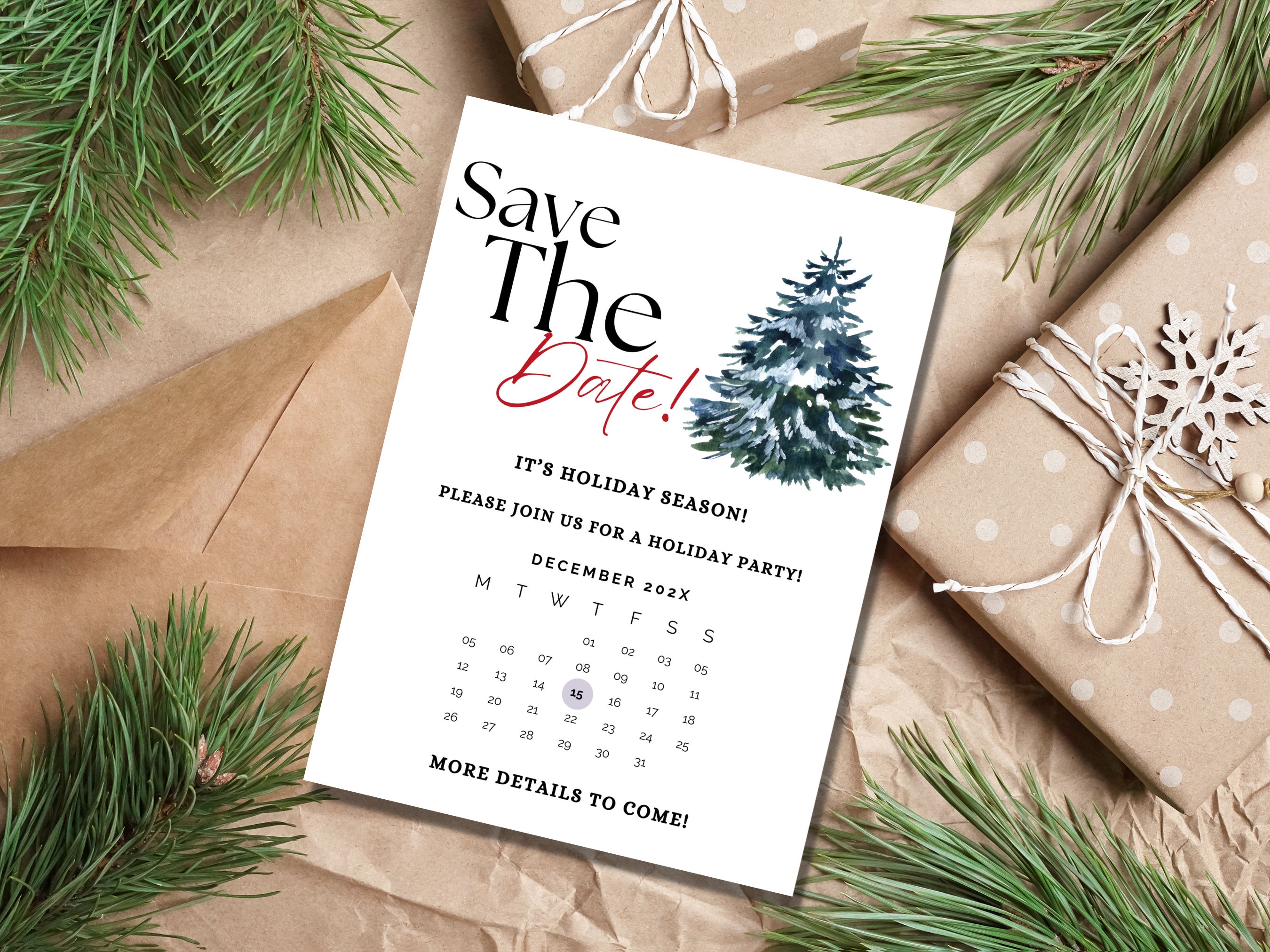 Christmas Party Invitations Instant Download, Christmas Invitations ...