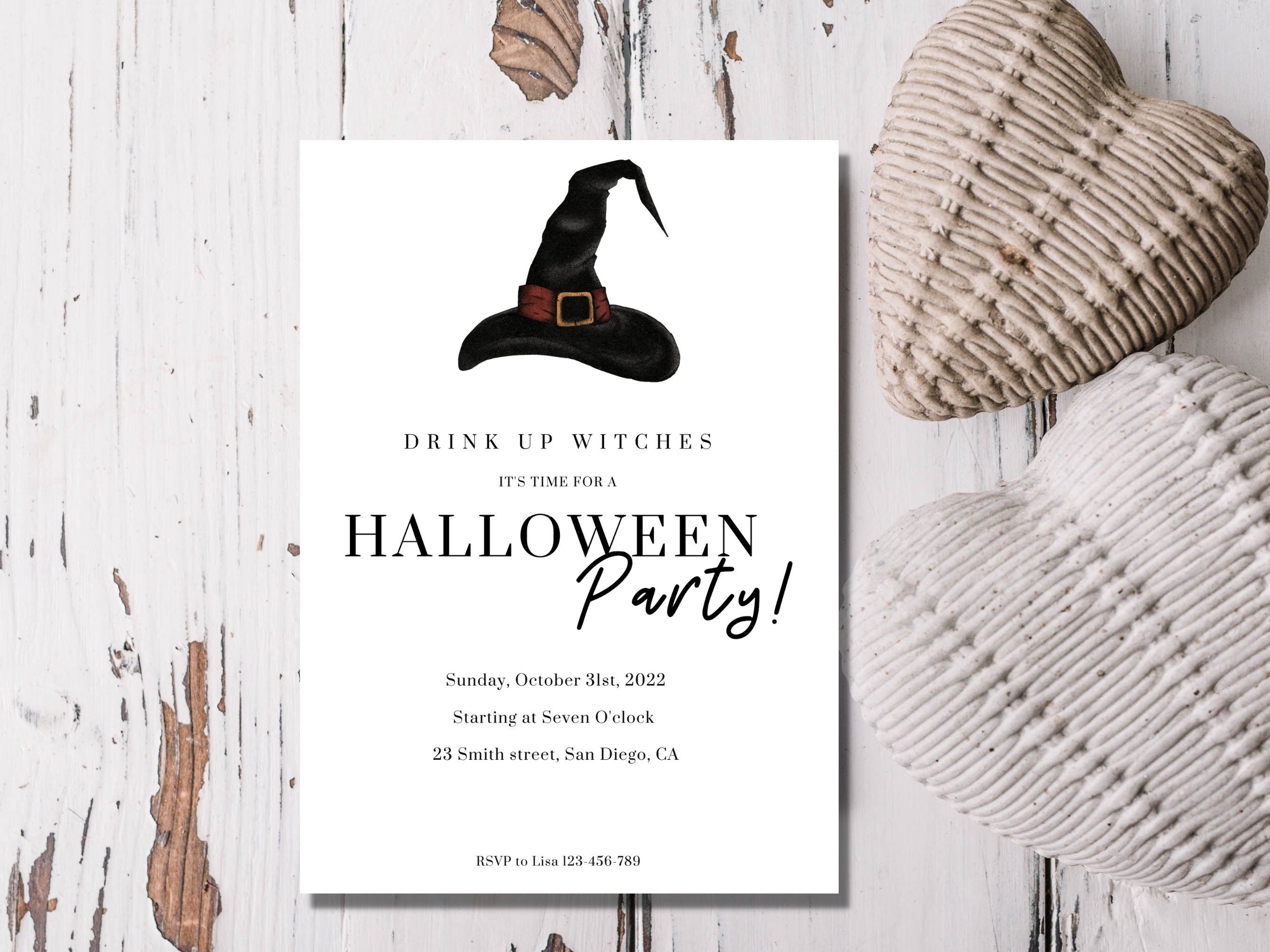 Halloween Invitation, Halloween Invitation Adult, Halloween Invitation ...