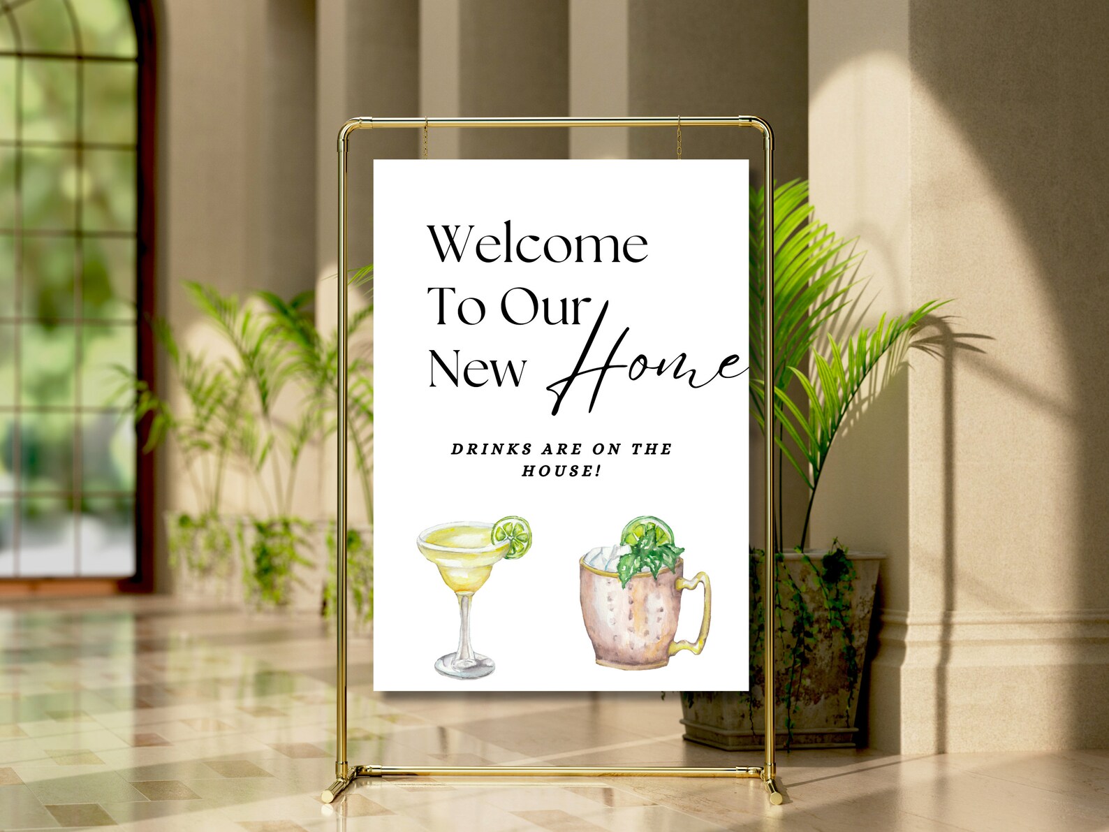 House Warming Party Welcome Sign Editable Template, House Warming ...