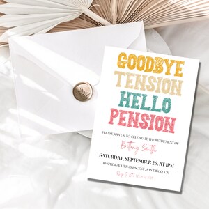 Retirement Invitation, Retirement Party Invitation, Retirement ...