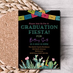 Mexican Invitation, Graduation Invitation, Fiesta Invitation ...