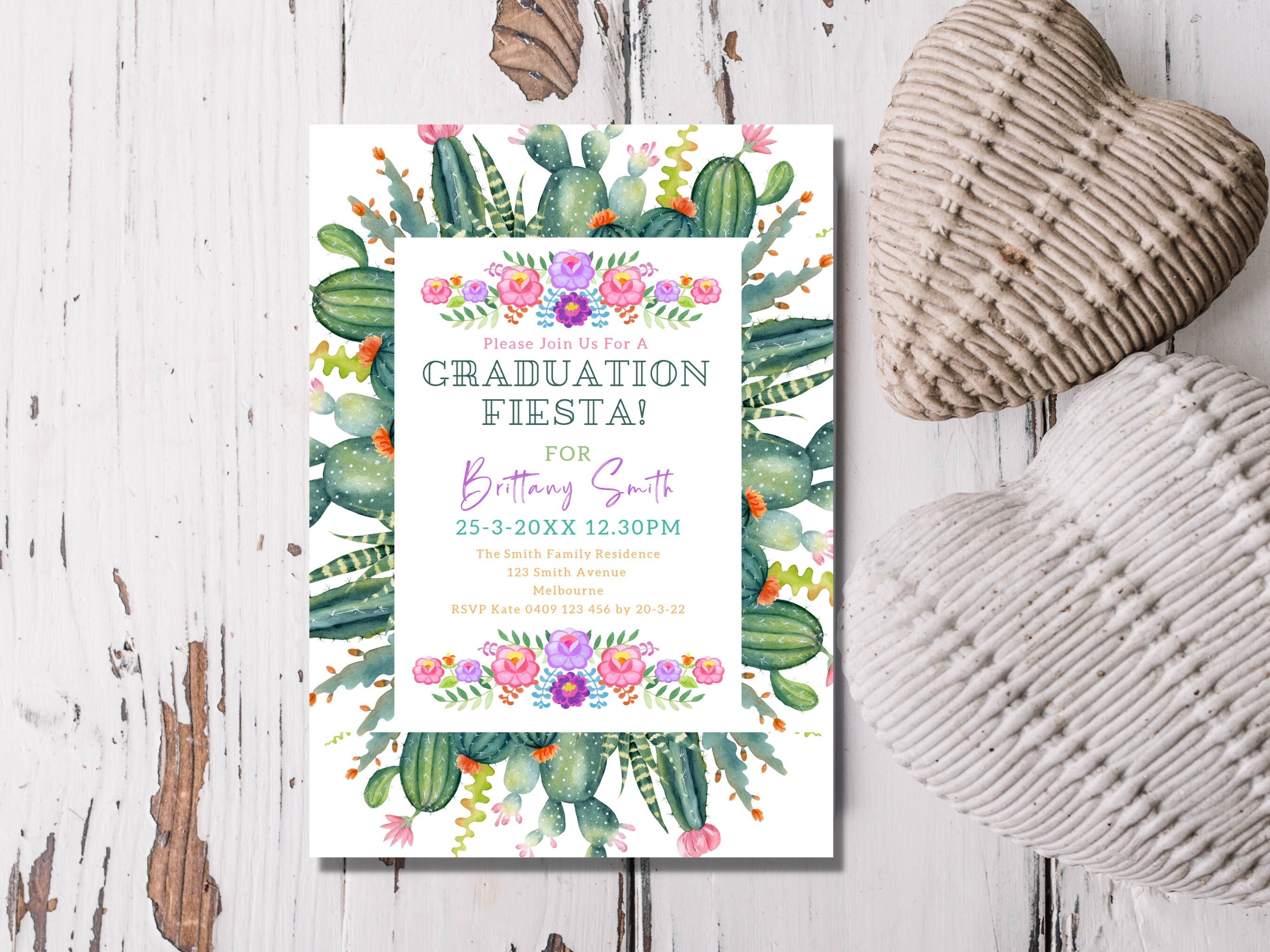 Mexican Invitation, Graduation Invitation, Fiesta Invitation ...