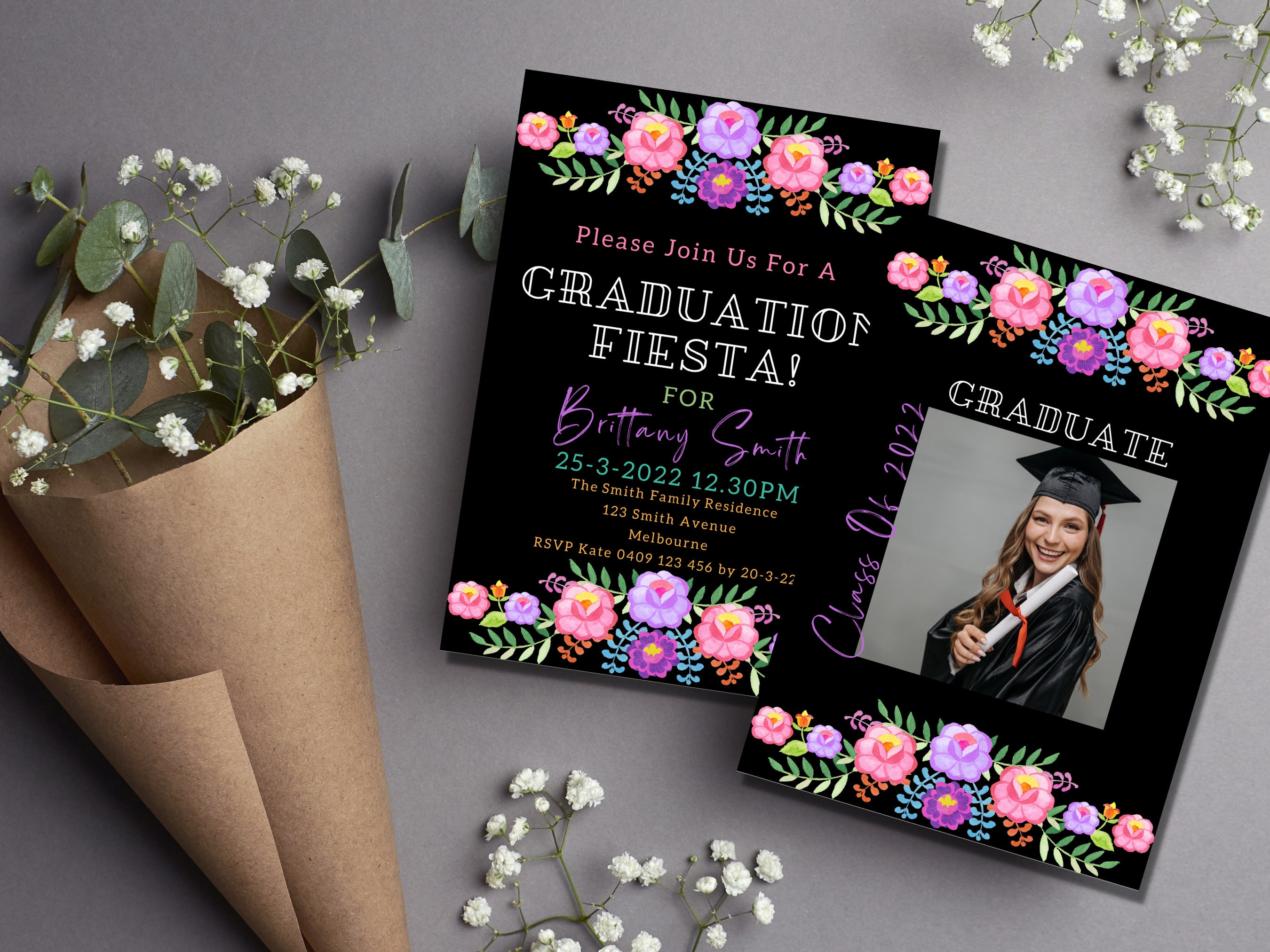 Mexican Invitation, Graduation Invitation, College Graduation ...