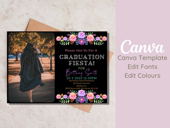 Mexican Invitation Graduation Invitation College Graduation - Etsy