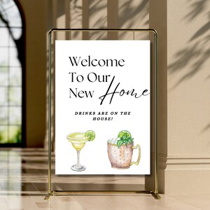 House Warming Party Welcome Sign Editable Template, House Warming ...