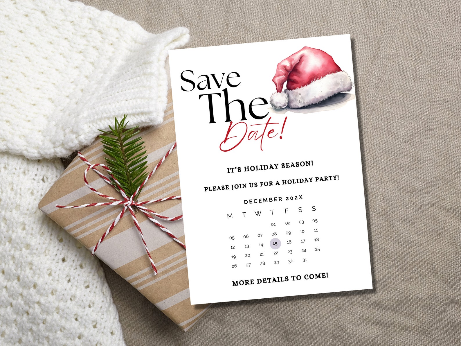 Christmas Party Invitations Instant Download, Christmas Invitations ...
