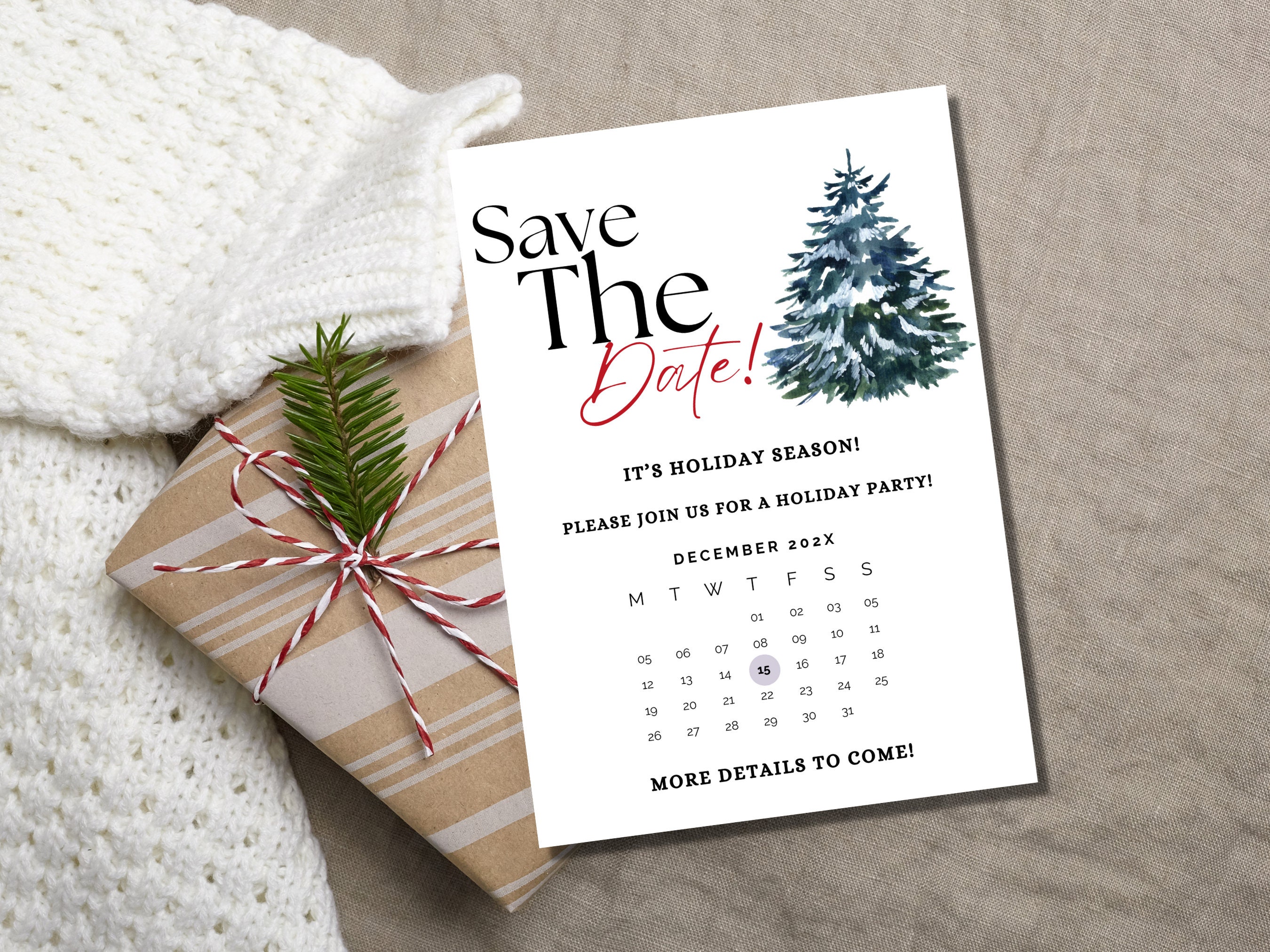 Christmas Party Invitations Instant Download, Christmas Invitations ...