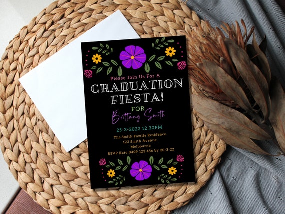 Mexican Invitation Graduation Invitation College Graduation | Etsy