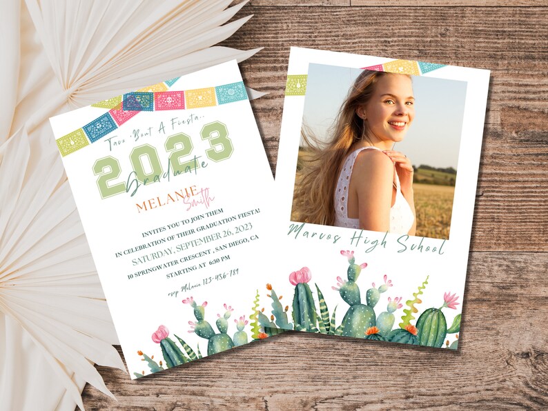 Mexican Invitation, Graduation Invitation, Fiesta Invitation ...