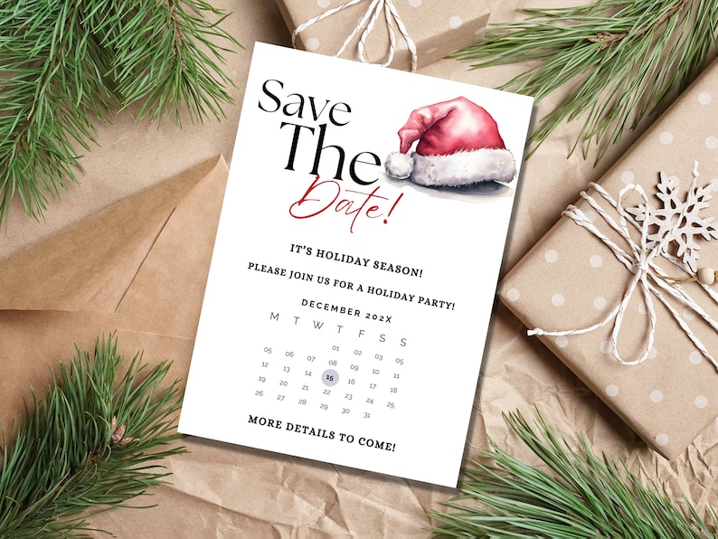 Christmas Party Invitations Instant Download, Christmas Invitations ...