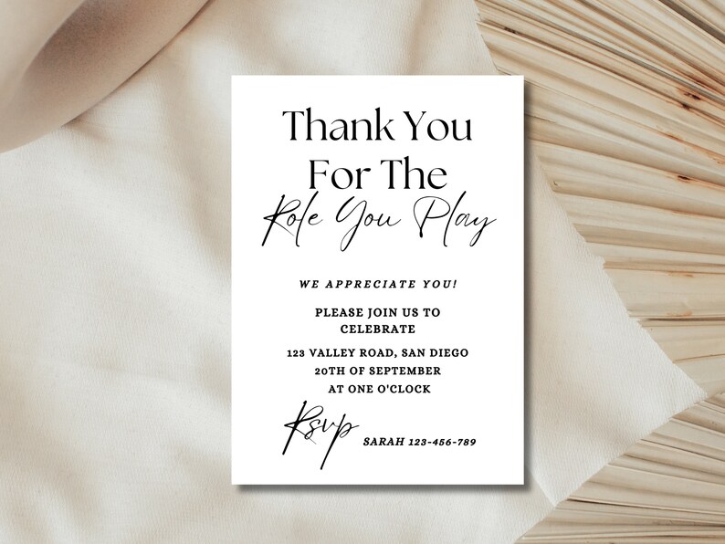 Appreciation Dinner Invitation, Appreciation Invitation, Client ...