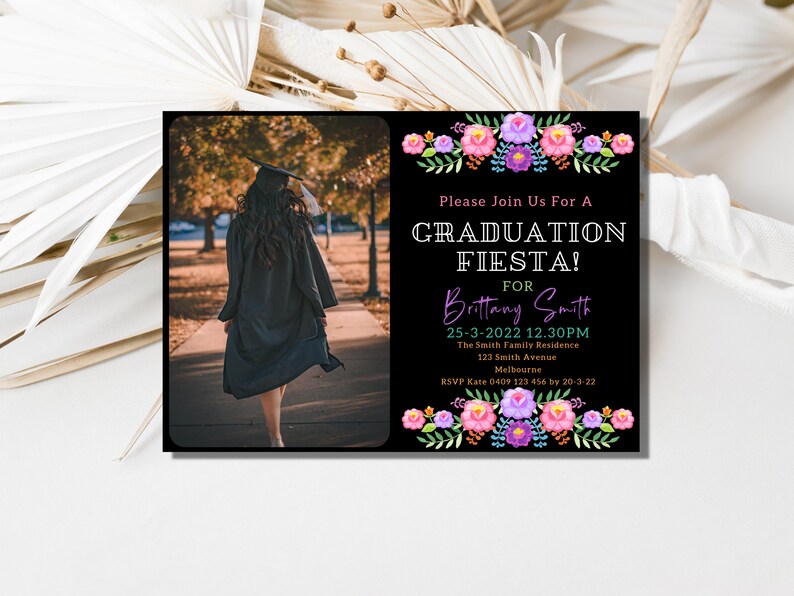 Mexican Invitation, Graduation Invitation, Graduation Announcement ...