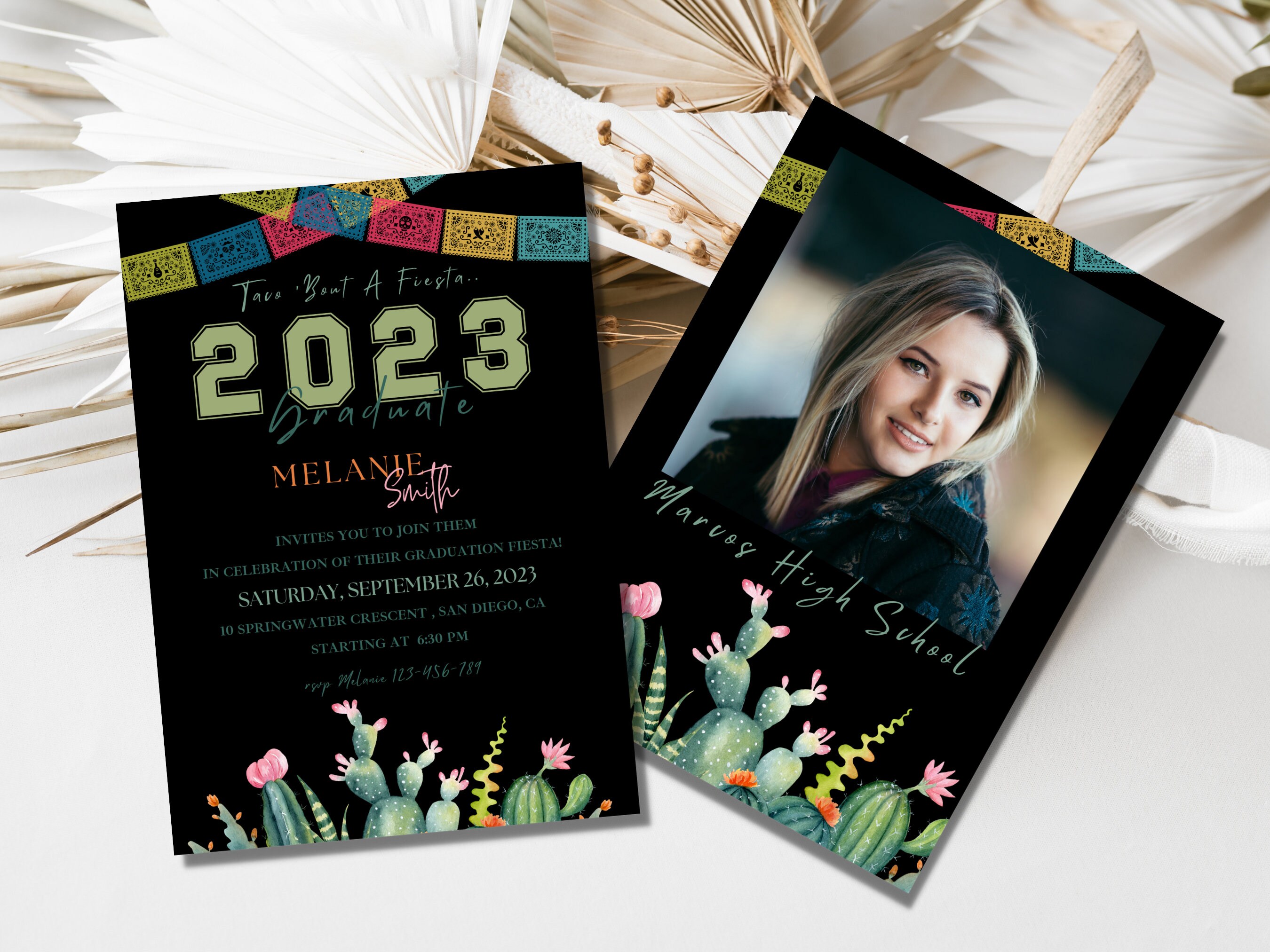 Mexican Invitation, Graduation Invitation, Fiesta Invitation ...