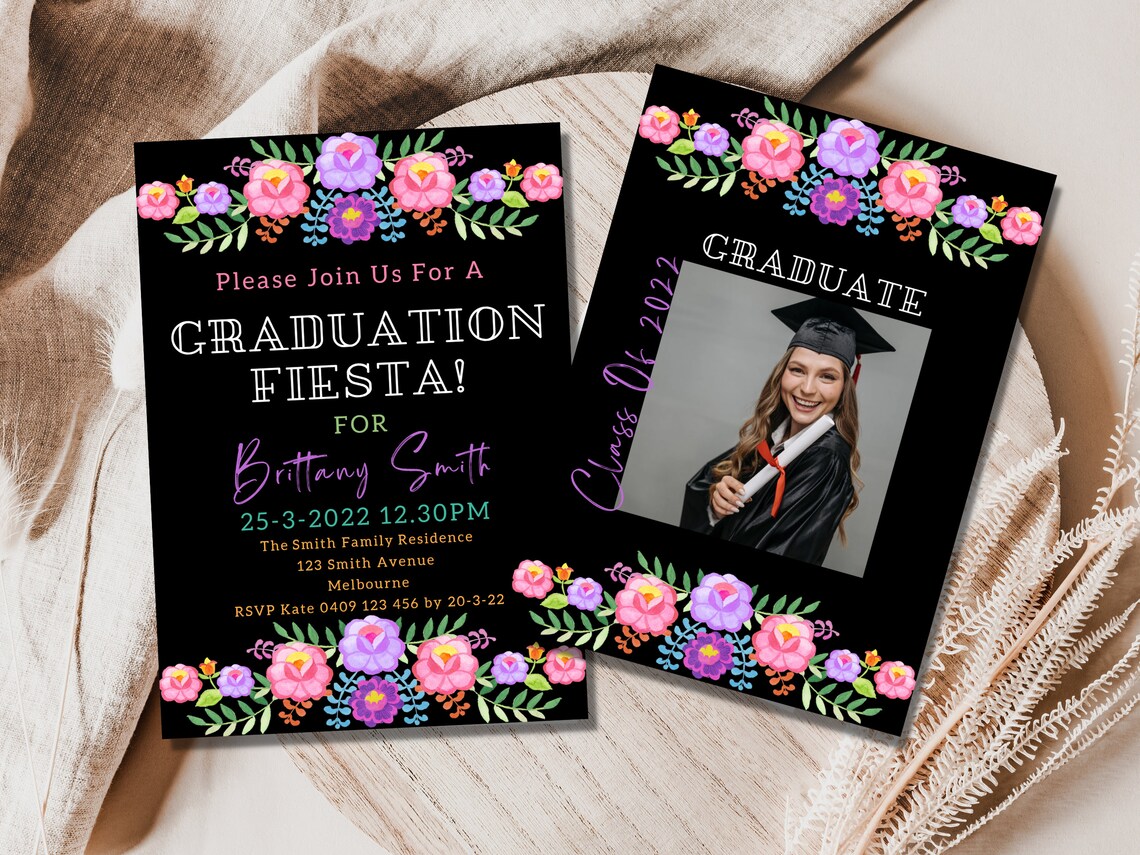 Mexican Invitation, Graduation Invitation, Fiesta Invitation ...