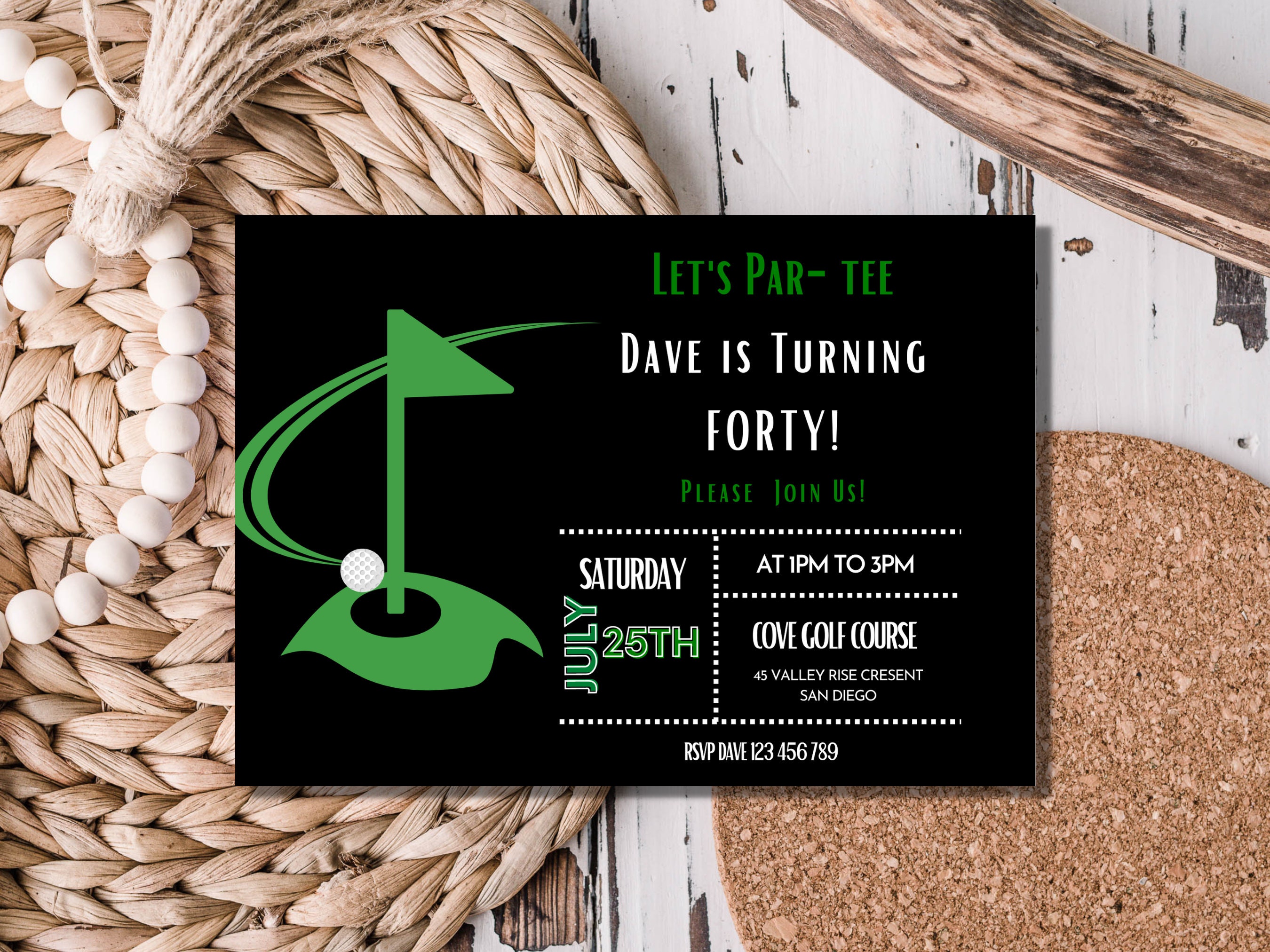 Golf Birthday Invitation Golf Birthday Invite Golf Party - Etsy