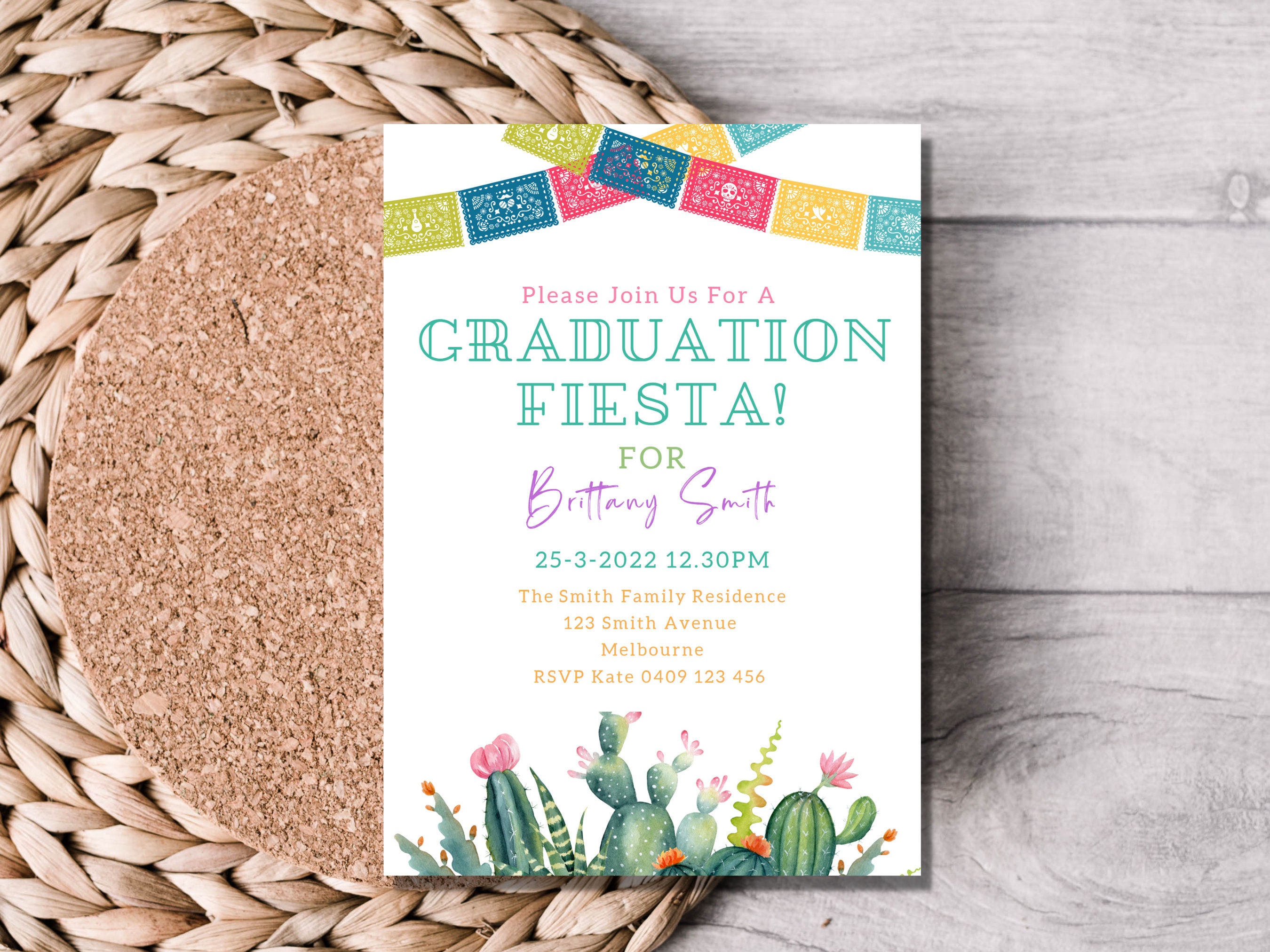 Mexican Invitation, Graduation Invitation, Fiesta Invitation ...
