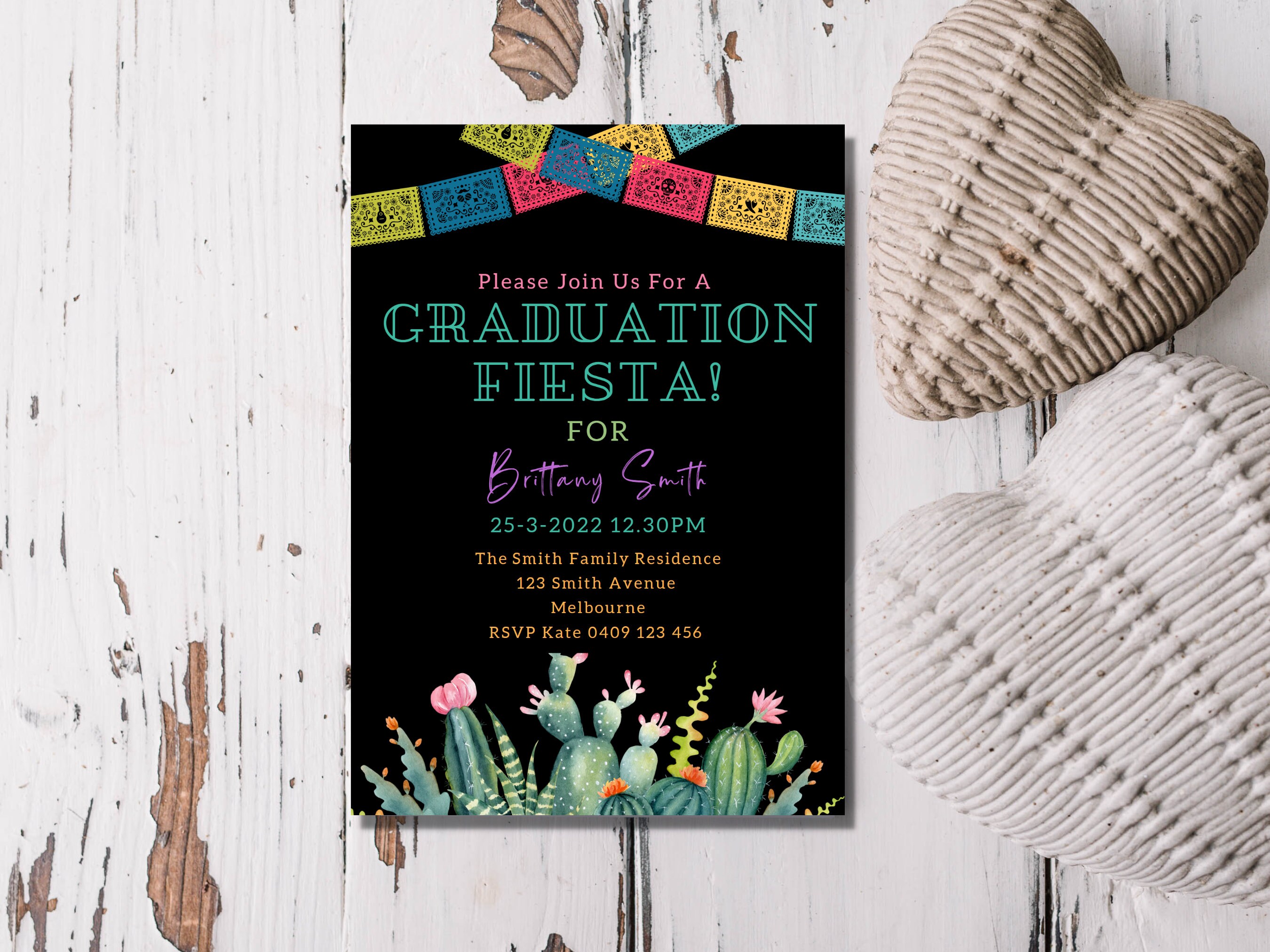 Mexican Invitation, Graduation Invitation, Fiesta Invitation ...