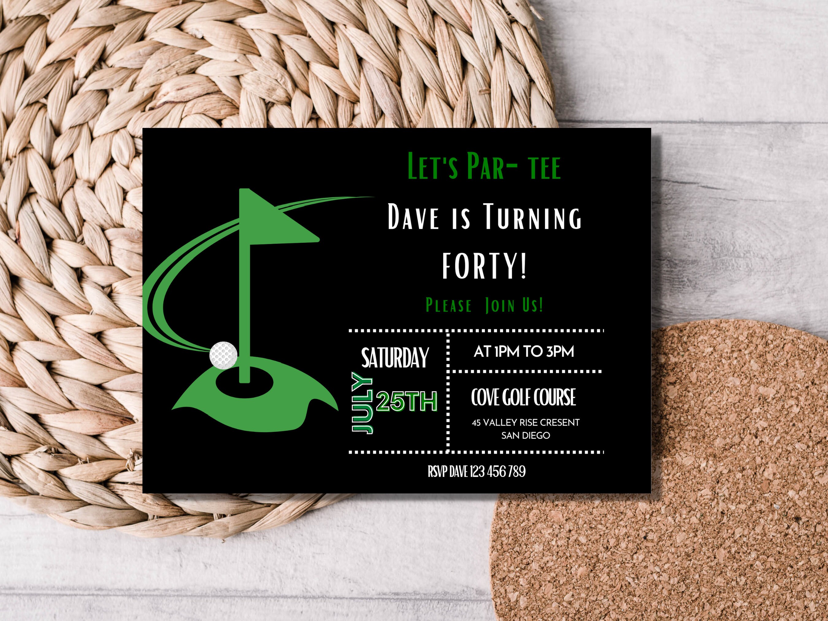 Golf Birthday Invitation Golf Birthday Invite Golf Party - Etsy