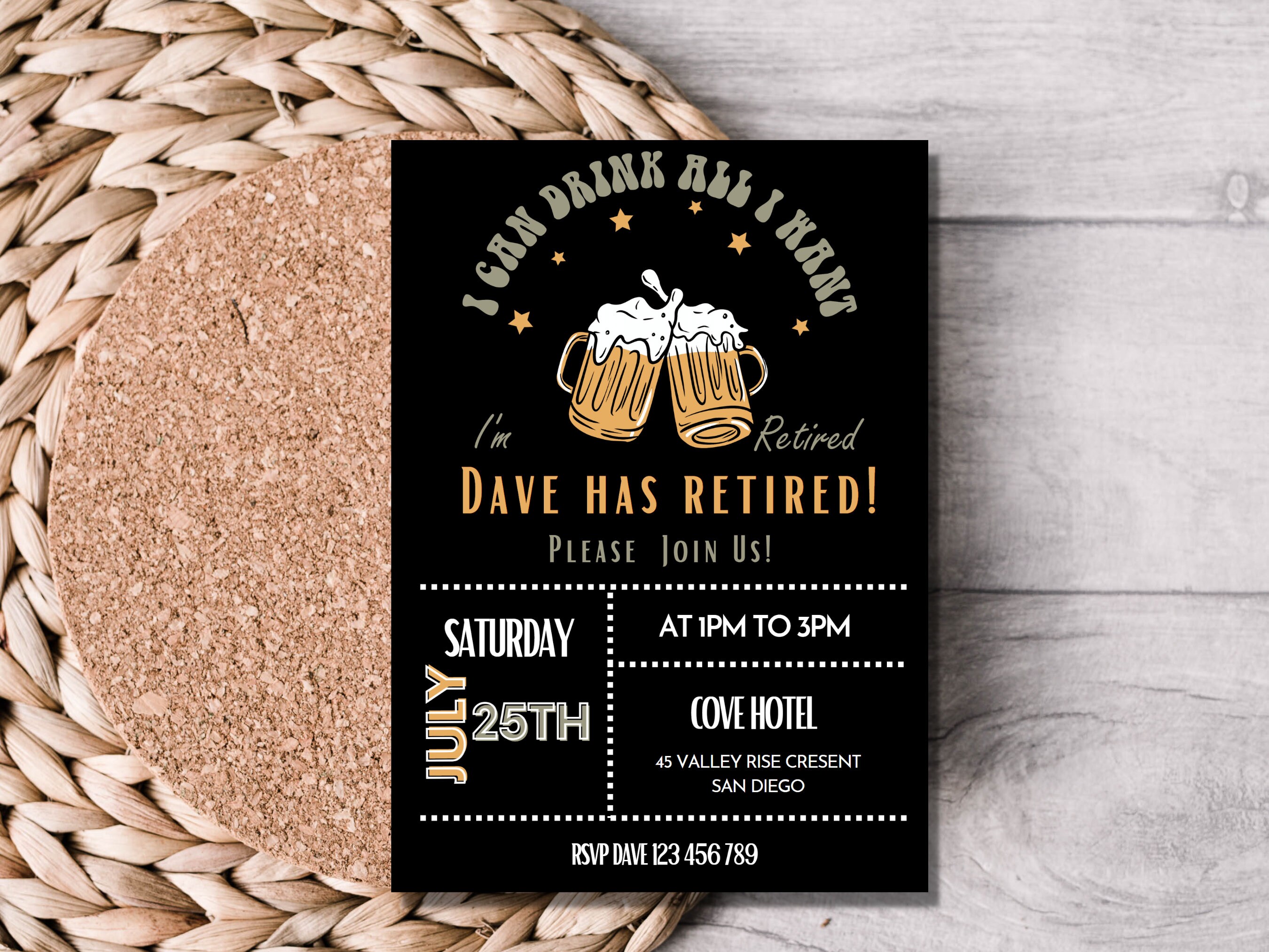 Retirement Invitation, Retirement Party Invitation, Retirement ...
