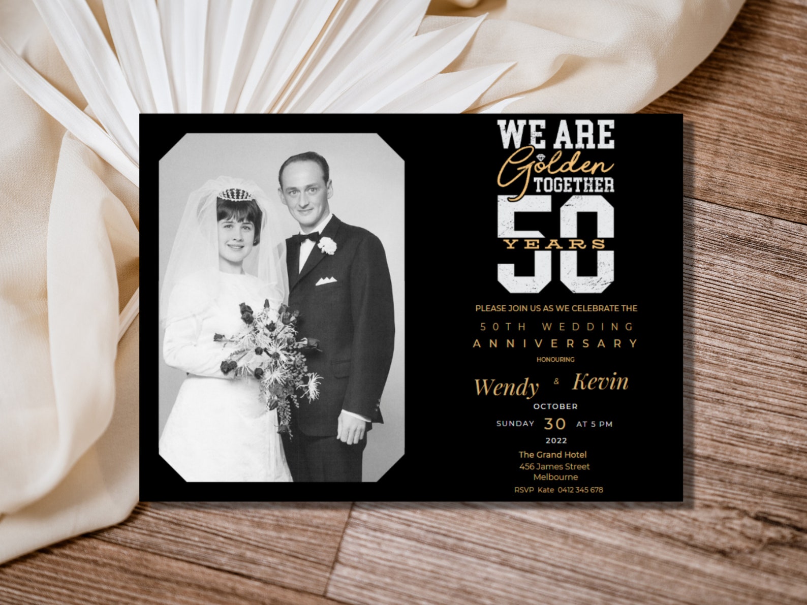 50th Anniversary Invitation, 50th Wedding Anniversary, 50th Wedding ...