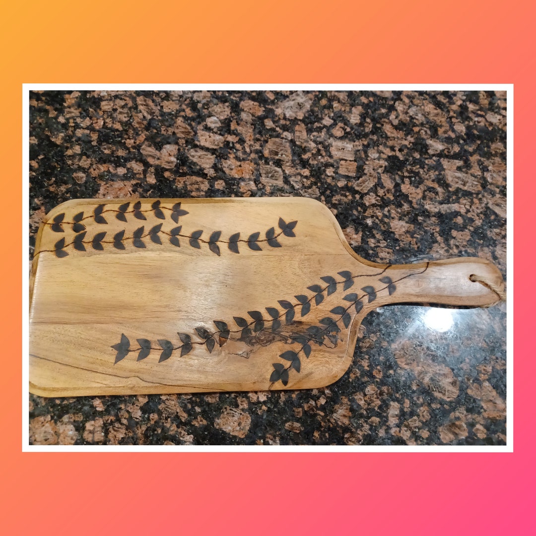 Handcrafted Charcuterie Cutting Board Ivy Decoration - Etsy