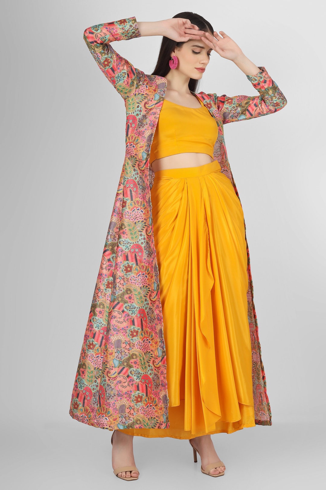 Designer Draped Outfit - Etsy