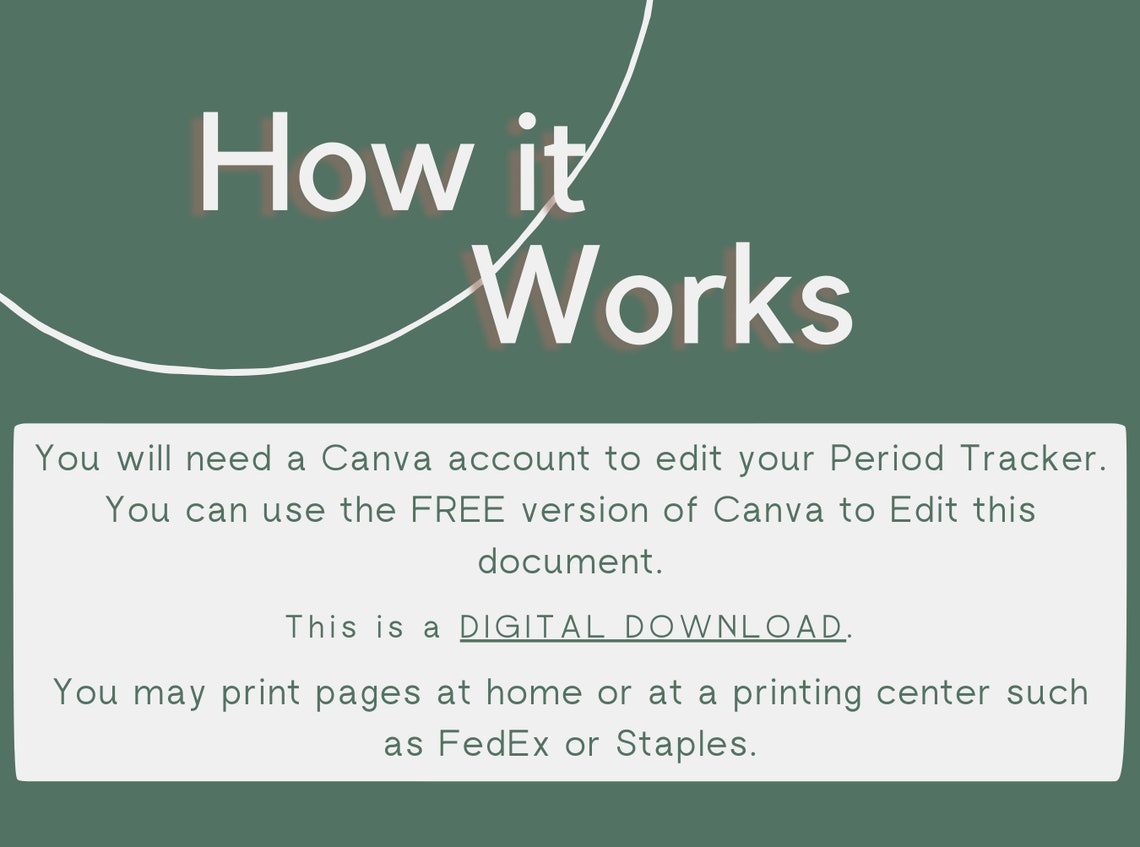 Period Tracker Printable | Period Calendar | Period Calendar 2024 ...