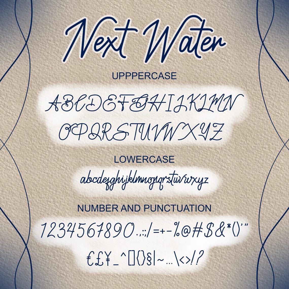 Next Water Handwritten Script Font, Cricut Fonts, Calligraphy, Modern Font, Fonts for Cricut ...