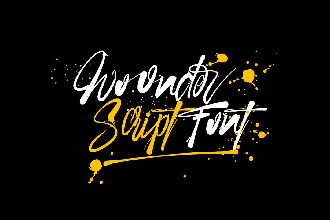 Woonder - Brush Font, Handwritten, Brush Script, Calligraphy Font ...