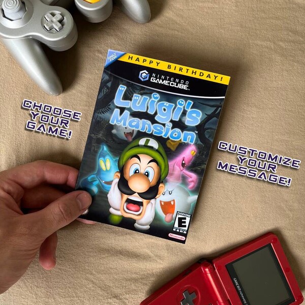 Gamecube Birthday Card - Etsy