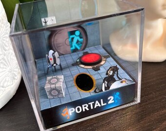 Portal Companion Cube Box 3D Printed Weighted Companion Cube Storage ...