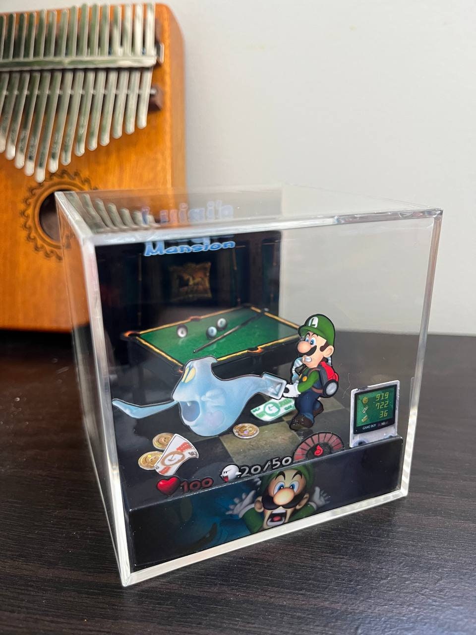 Holographic Luigi's Mansion 3D Diorama Cube - Etsy UK