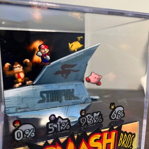 Super Smash Bros N64 sector Z 3D Diorama Cube. Choose Your - Etsy