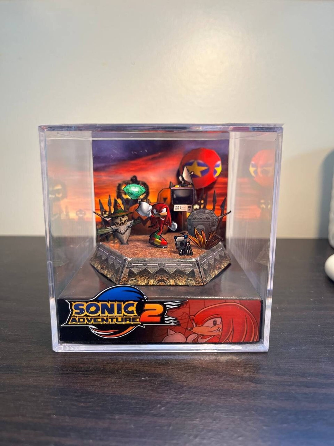 Sonic Adventure 2 Pumpkin Hill Knuckles 3D Diorama Cube - Etsy