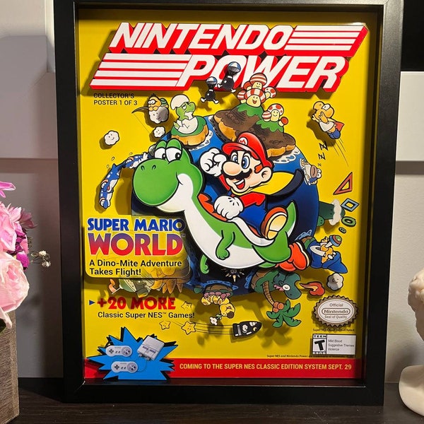 Mario Shadow Box - Etsy