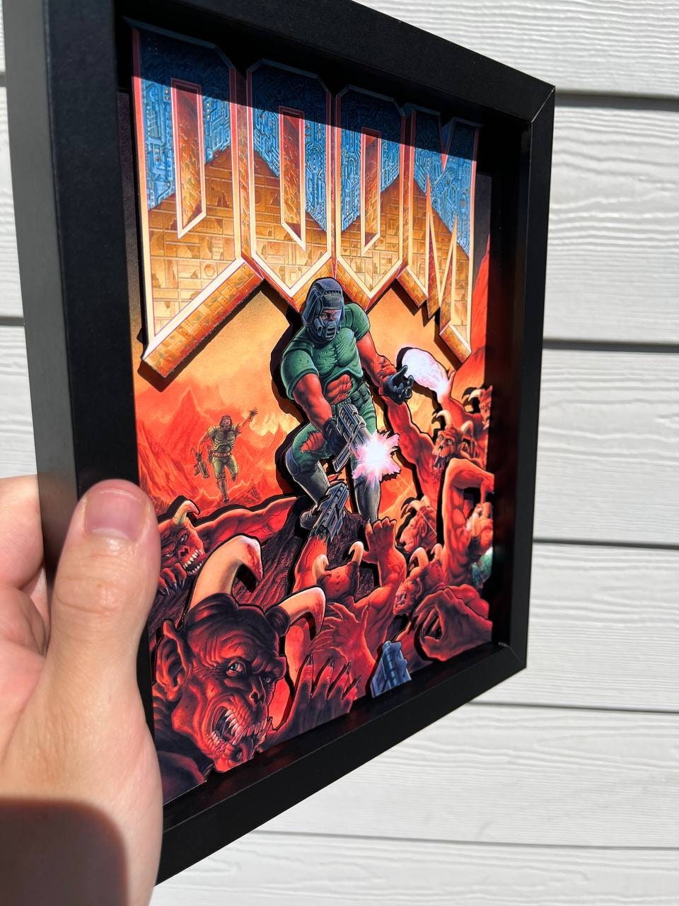 DOOM original Cover Art 3D Shadowbox 8x10 - Etsy