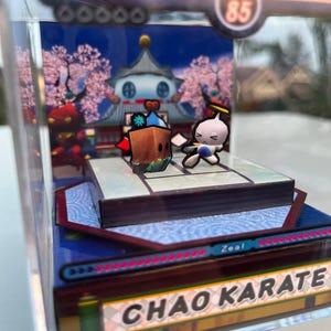 SA2B Chao Karate 3D Diorama Cube - Etsy