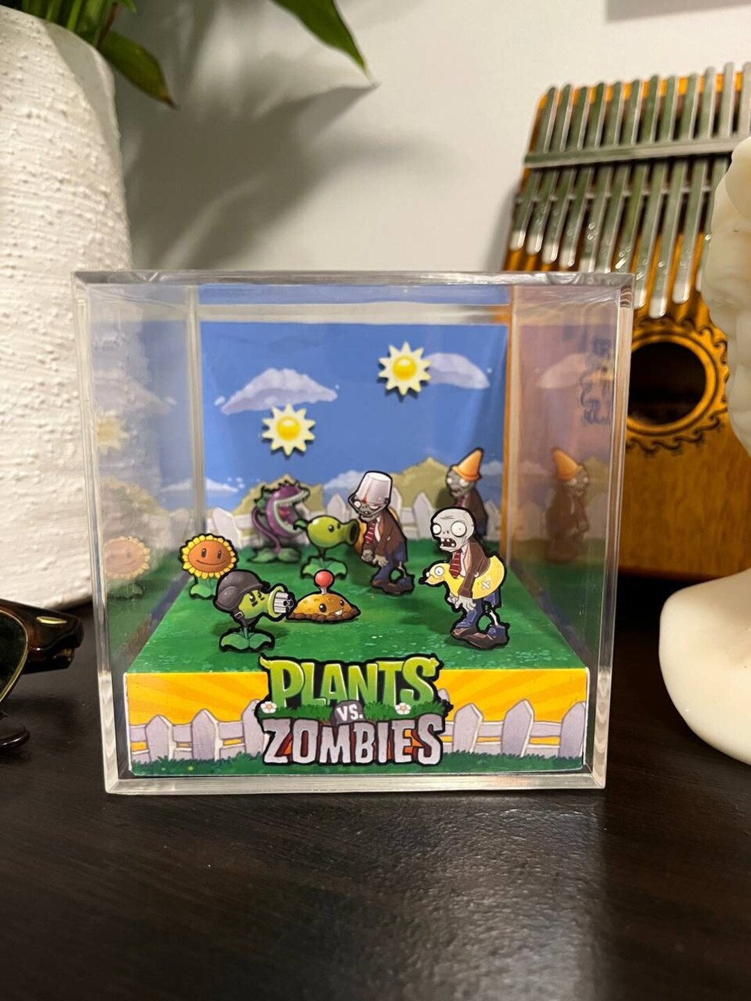 Plants Vs. Zombies 3D Diorama Cube - Etsy Canada