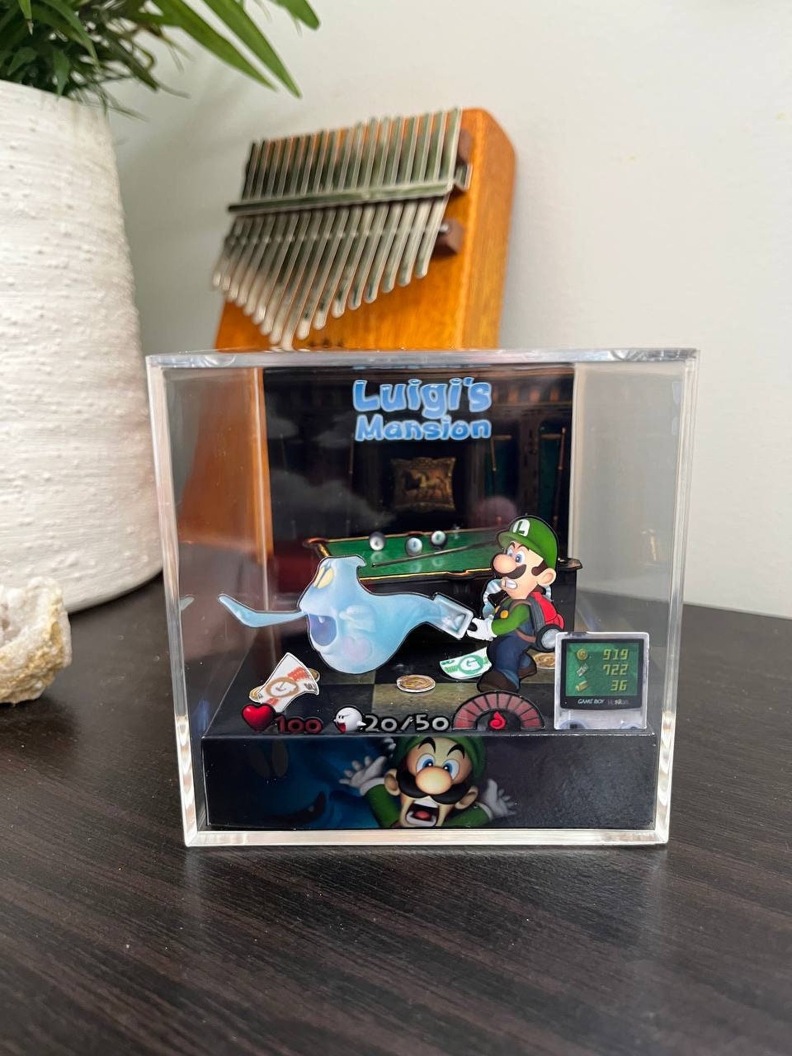 Holographic Luigi's Mansion 3D Diorama Cube - Etsy UK