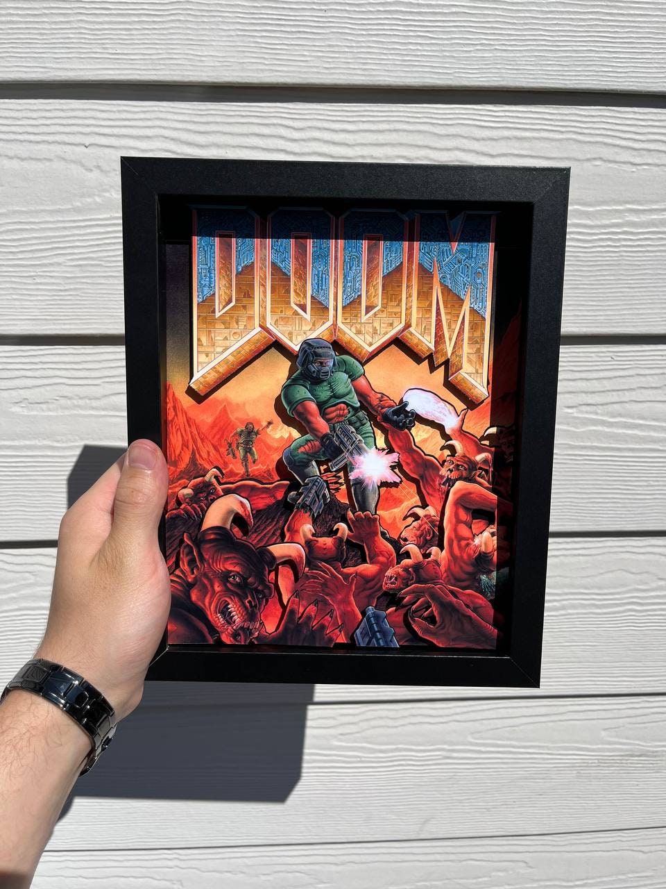 DOOM original Cover Art 3D Shadowbox 8x10 - Etsy