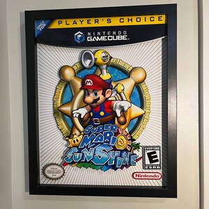 Super Mario Sunshine Cover Art Shadow Box 14x11 - Etsy