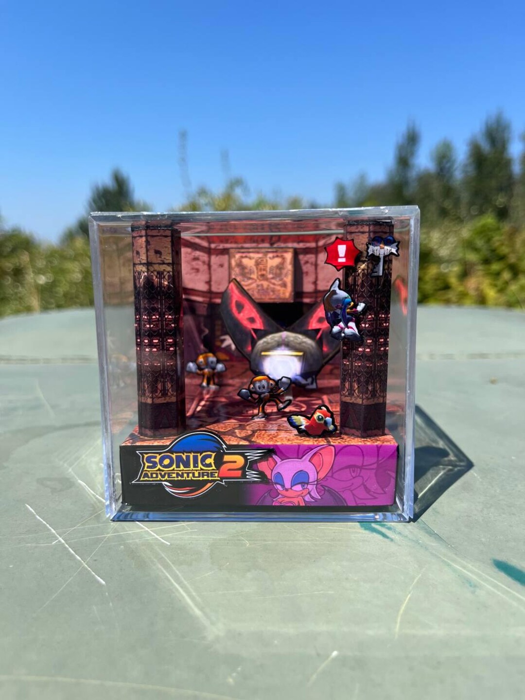 SA2B | Egg Quarters | Rouge 3D Diorama Cube - Etsy