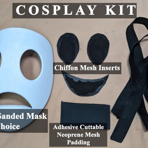 3D Printed Expression Masks (smile, Frown, Emotionless, Mouthless, Grin ...