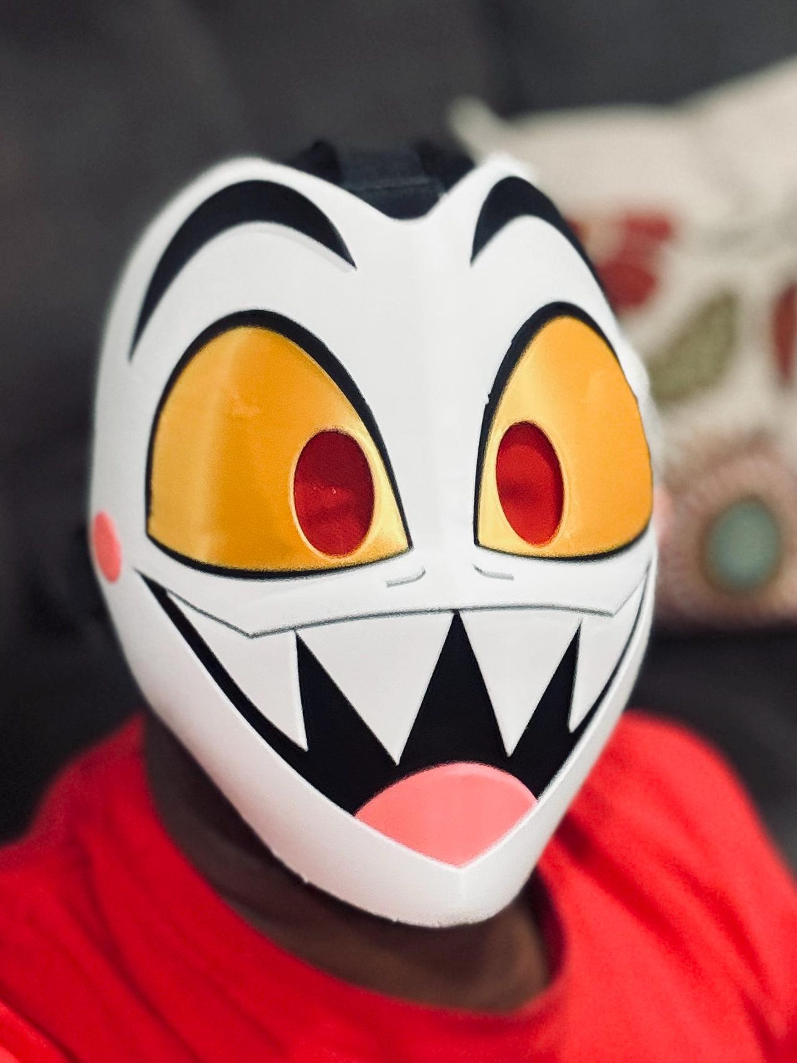Lucifer Morningstar Mask Inspired From Hazbin Hotel - Etsy
