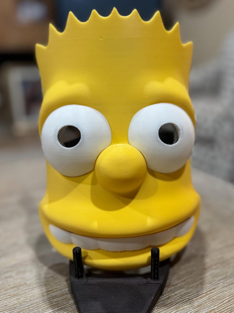 Simpsons Inspired Bart Simpson 3D Printed Mask - Etsy Australia