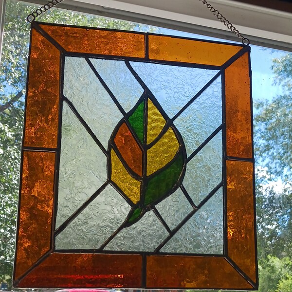Stained Glass Aspen Leaves - Etsy