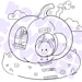 Printable Cute Pumpkin Coloring Page - Etsy
